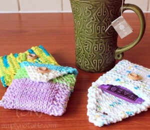 Knit these Free Tea Toters - The Spinners Husband